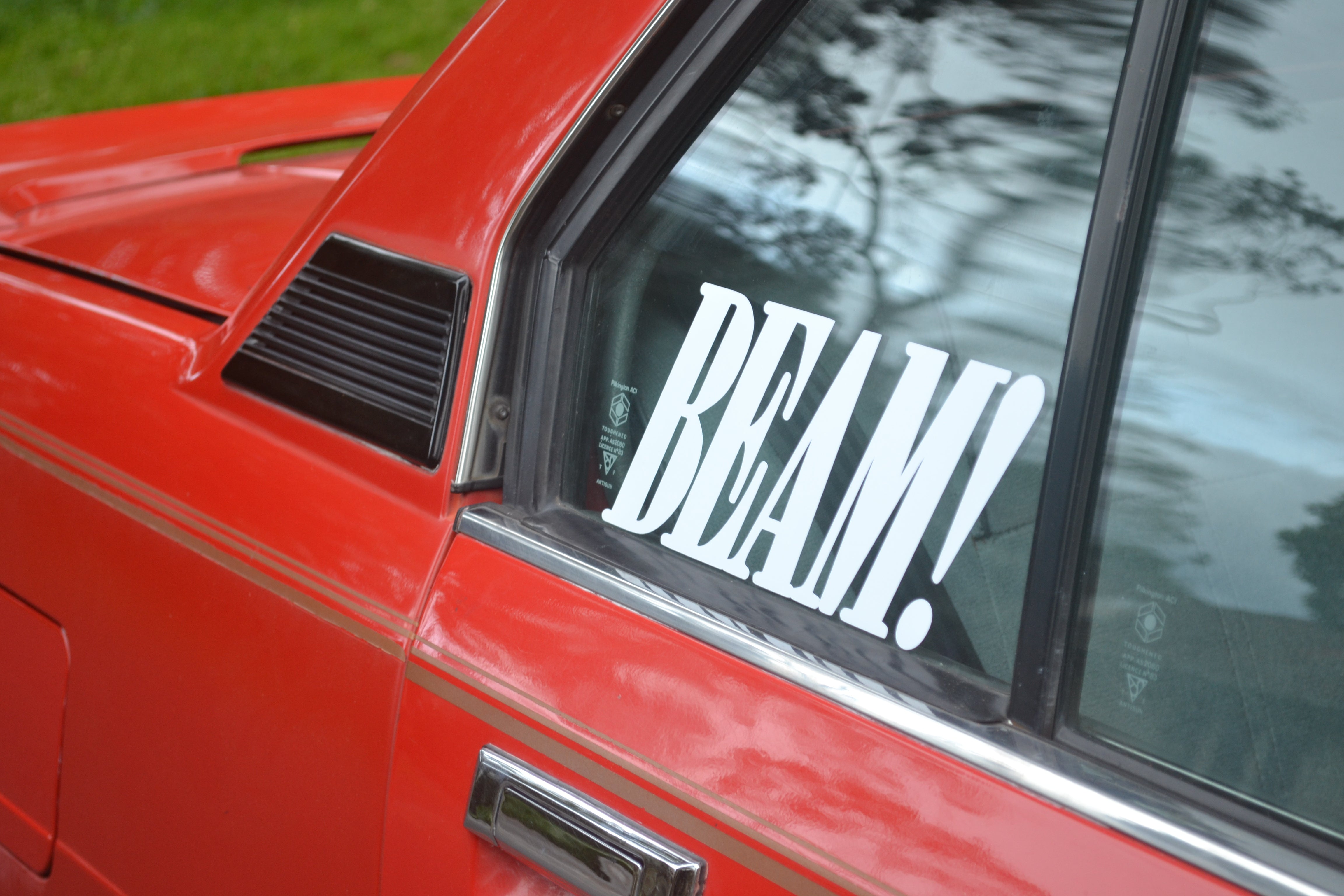 BEAM! - Vinyl decal - 245mm – Beam Speed Shop